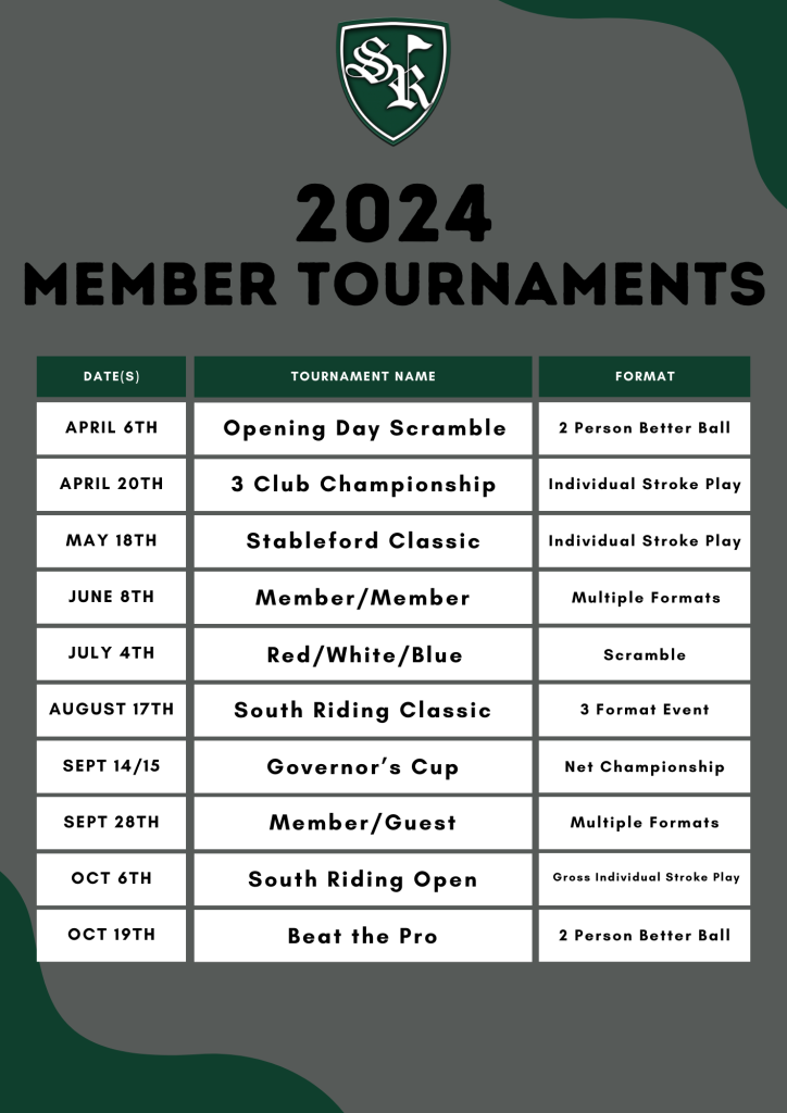 Upcoming Events - South Riding Golf Club